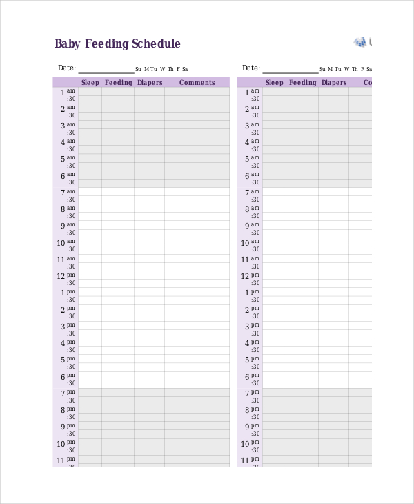 Baby Feeding Schedule 9 Free Word PDF PSD Documents Download Baby Feeding Schedule 9 Free Word PDF PSD Documents Download