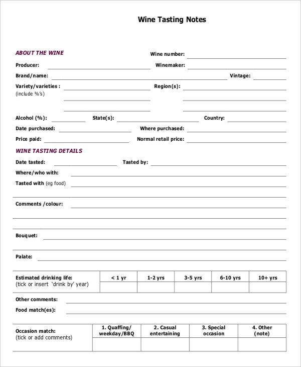 21 Note Template