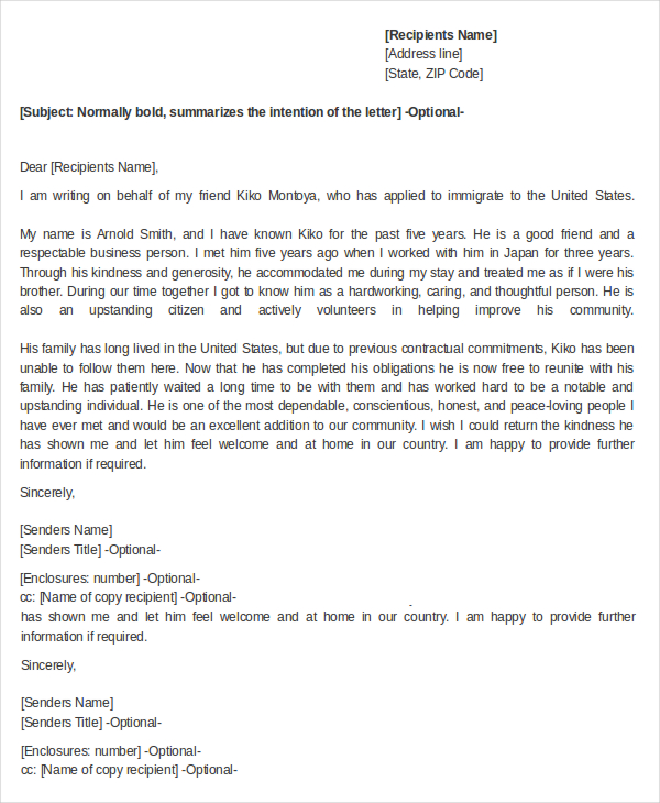 15 Reference Letters