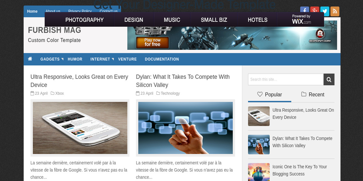 15+ Free Blogger Themes & Templates | Free & Premium Templates