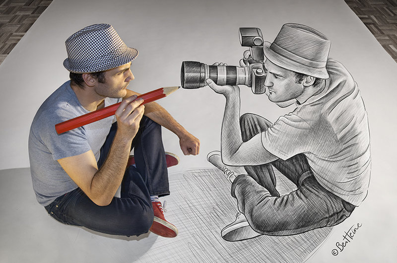 19+ Examples of Optical Illusion Drawings