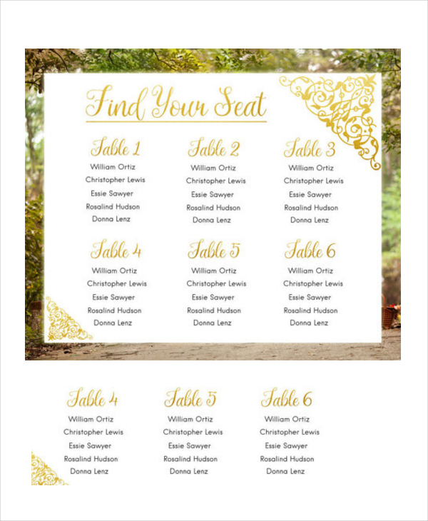 Wedding Guest List Template 9 Free Word Excel PDF Documents Download