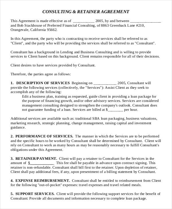 18 Consulting Agreement Templates