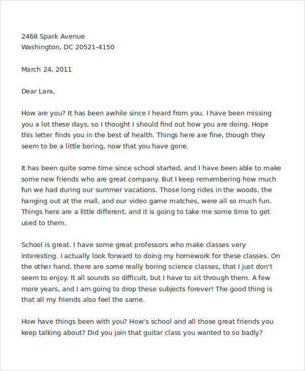 Friendly Letter Sample For Grade 3 Master Of Template Document
