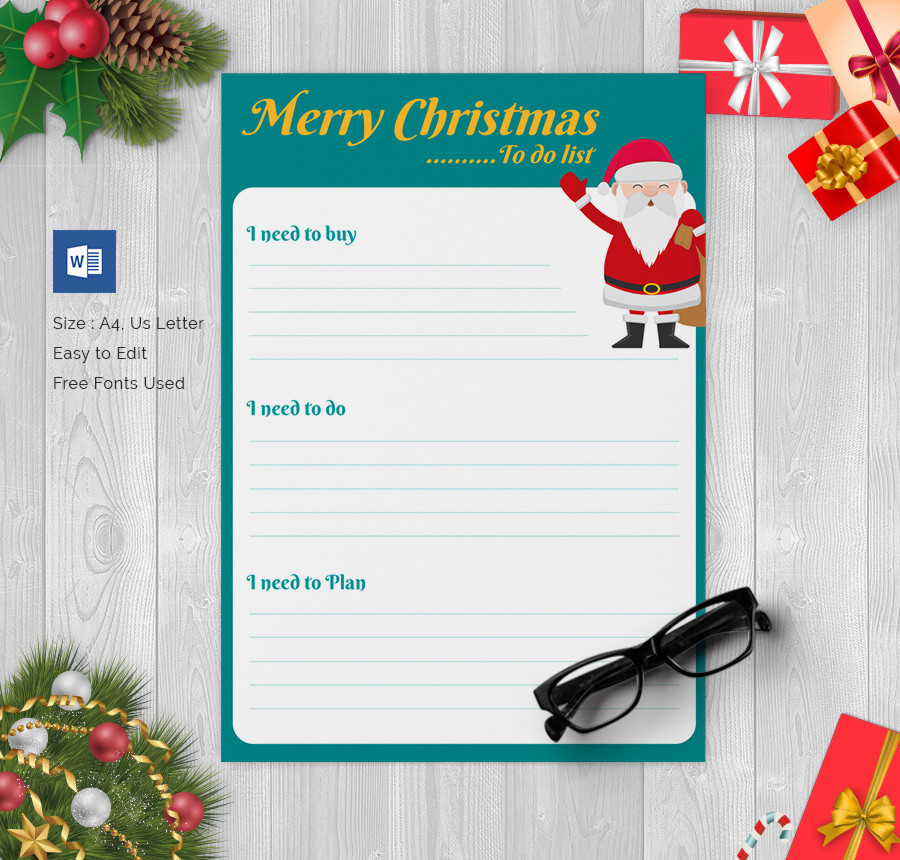 27 Christmas Gift List Templates Free Printable Word PDF JPEG