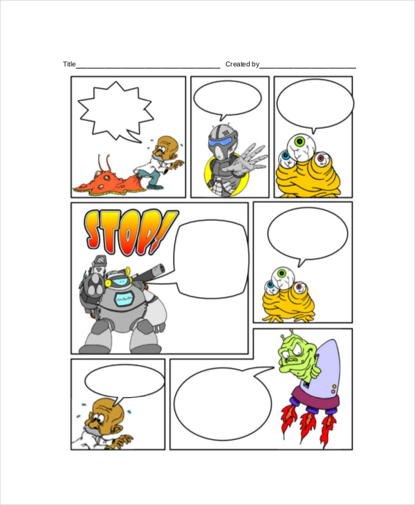 Comic Strip Template - 7+ Free PDF, PSD Documents Download