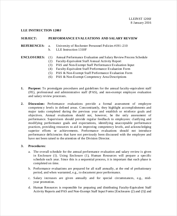 Employee Review Templates - 21+ Free PDF Documents Download