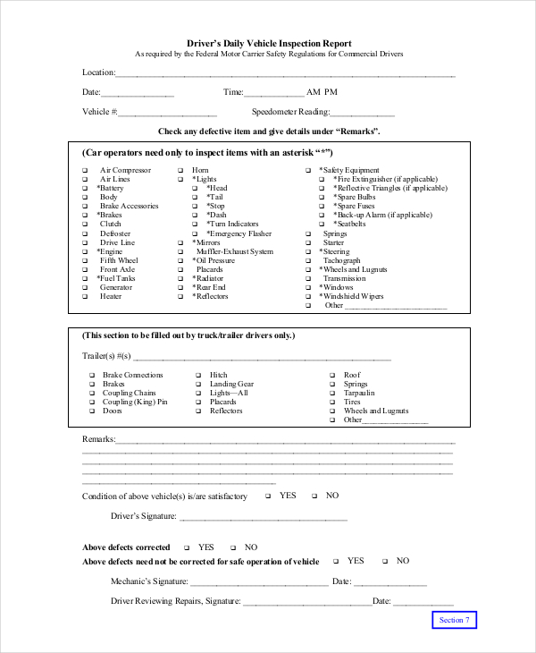 16+ Vehicle Report Templates - PDF, Docs, Word