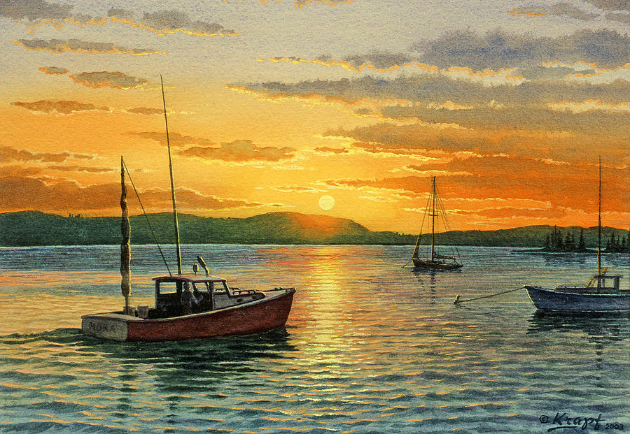 21+ Beautiful Sunset Paintings