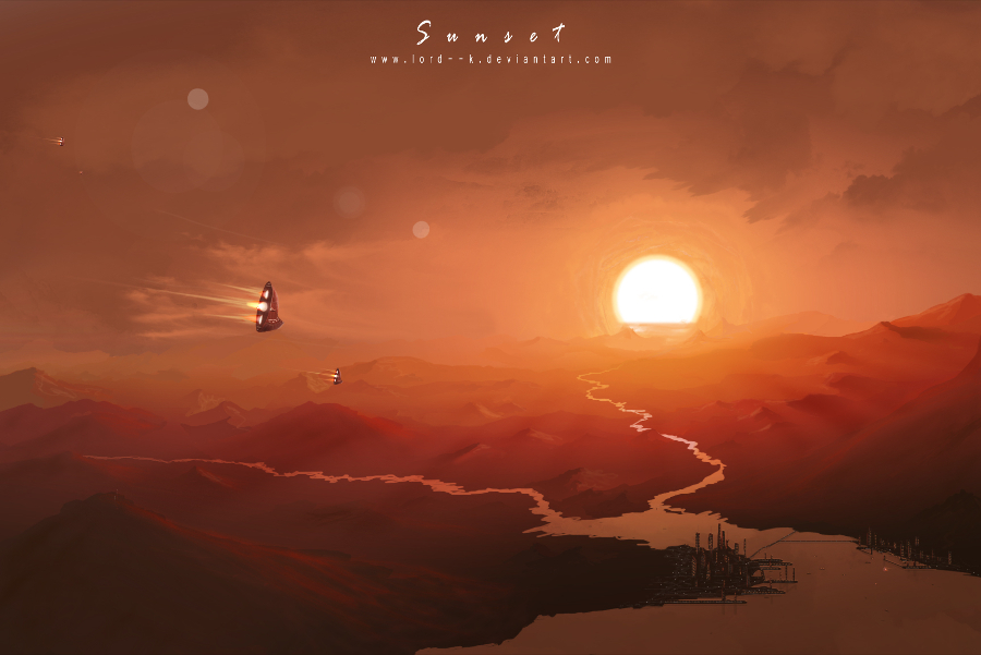 21+ Beautiful Sunset Paintings