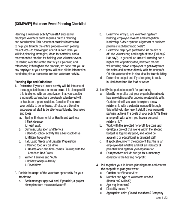 Event Planning Template - 19+ Free Word, PDF Documents Download