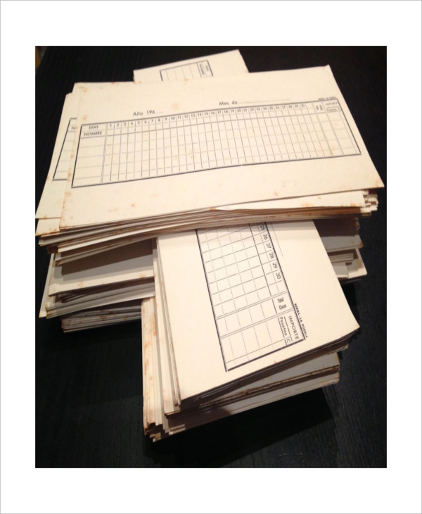 Printable Time Card Template - 12+ Free Word, Excel PDF Documents Download