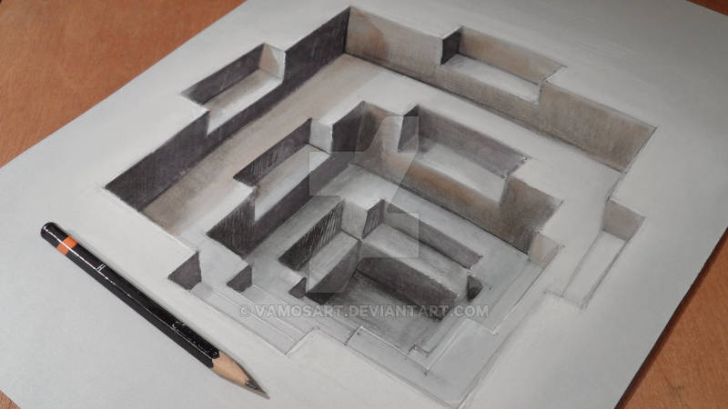 19+ Examples of Optical Illusion Drawings