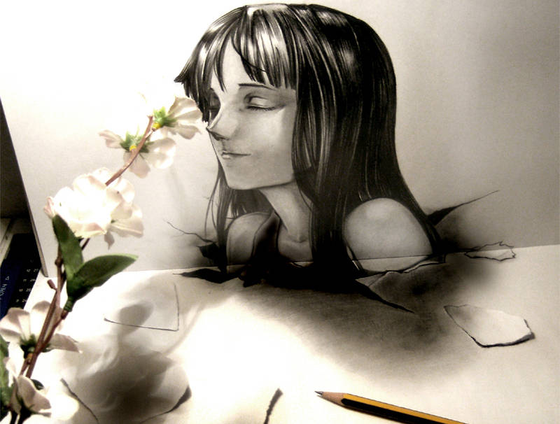 19+ Examples of Optical Illusion Drawings