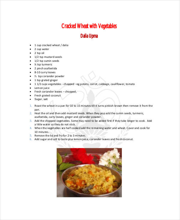 8+ Recipe Book Templates - Free Sample, Example, Format