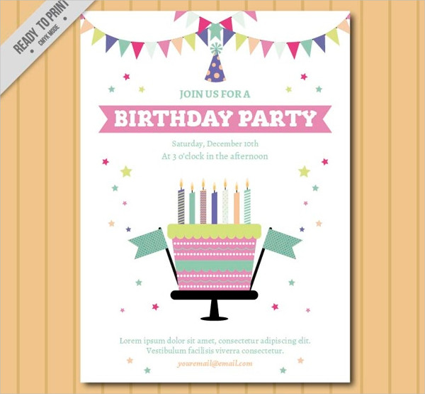 11+ Free Printable Birthday Invitations | Free & Premium Templates