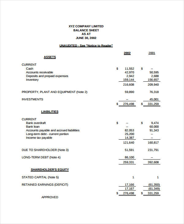 Income Statement Format 14 Free Word PDF Formats