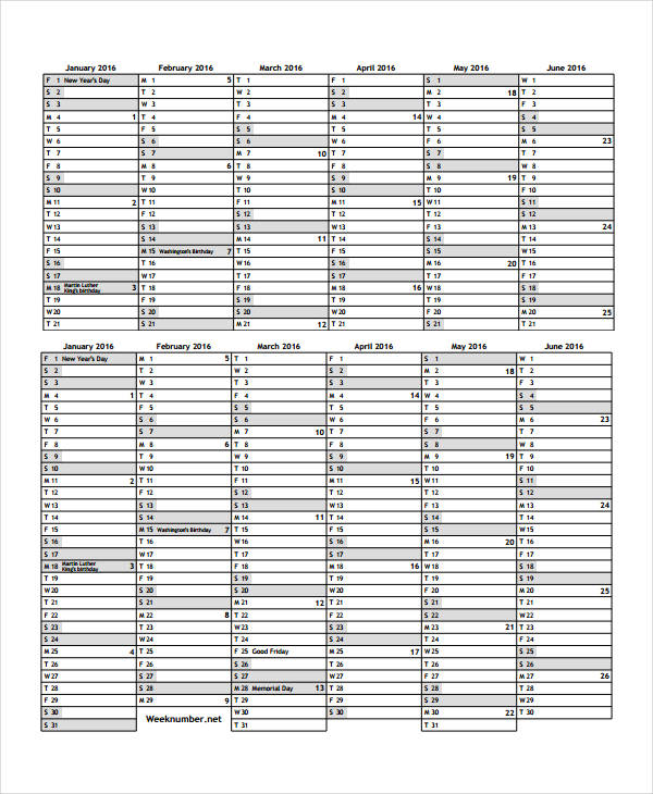Blank Weekly Calendar 12 Free PDF Word Documents Download