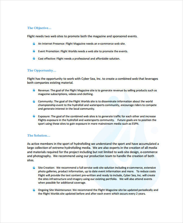29+ Business Proposal Format Templates - PDF, DOC