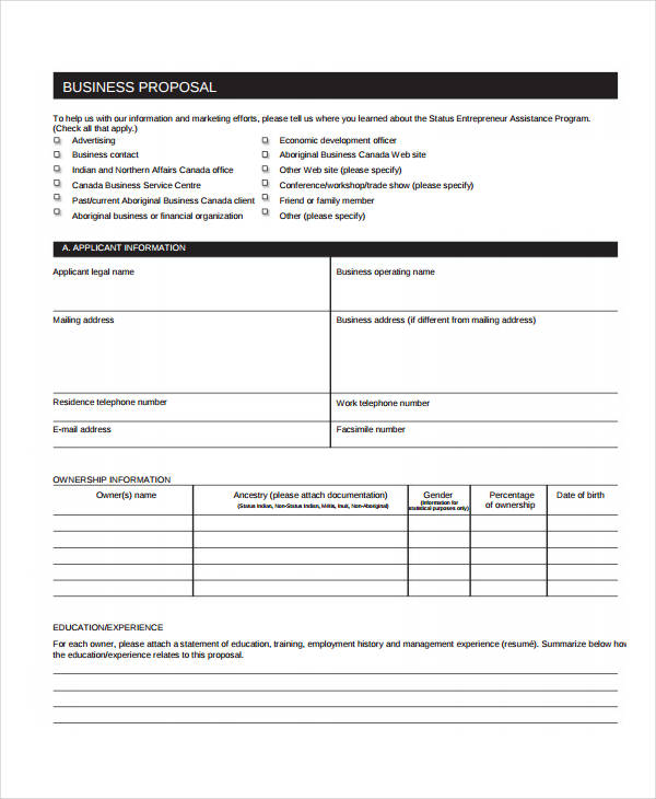 29+ Business Proposal Format Templates - PDF, DOC