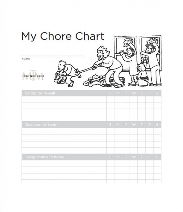 Printable Chore Chart - 16+ Free PDF Documents Download