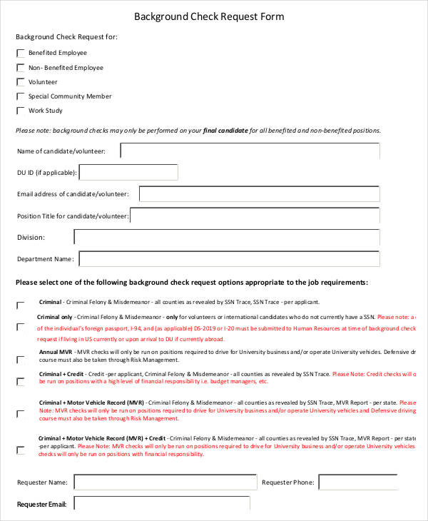 Check Request Form - 11+ Free Word, PDF Documents Download