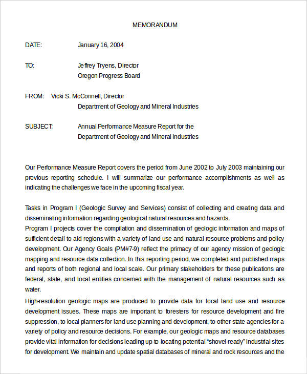 Memorandum Format - 21+ Free Word, PDF Documents Download