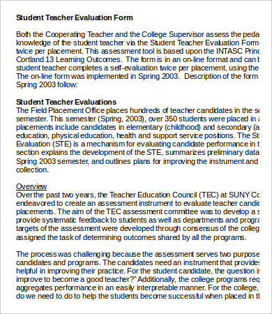 12+ Teacher Evaluation Forms in Word | Apple Pages | PDF