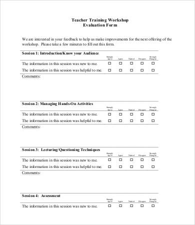 12+ Teacher Evaluation Forms in Word | Apple Pages | PDF