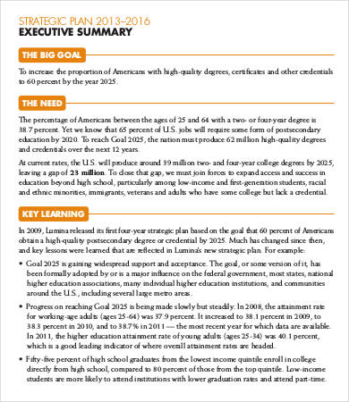 22+ Best Executive Summary Templates & Samples - PDF, DOC