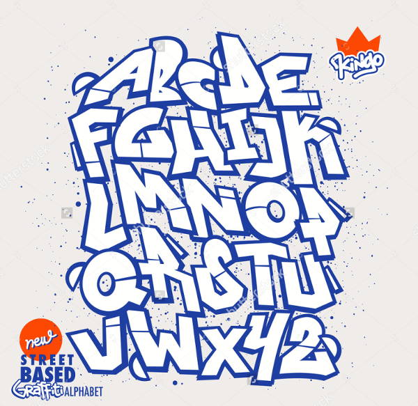 5+ 3D Graffiti Alphabets - PSD, Vector EPS Format Download
