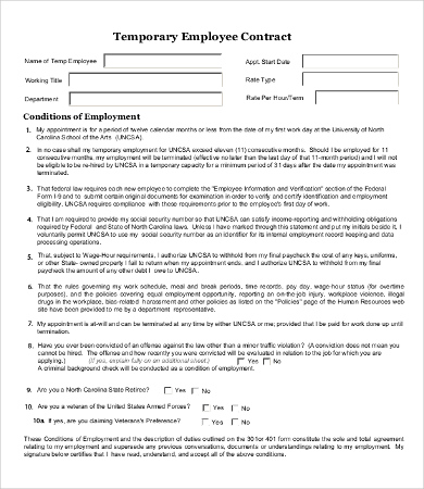 22+ Sample Employee Contract Templates - Word, Google Docs, Apple Pages