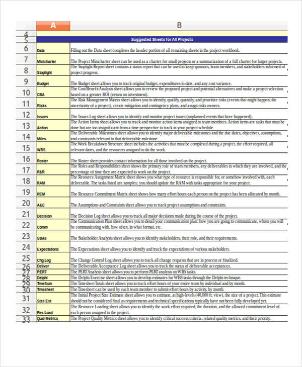 8 Excel Project Management Templates