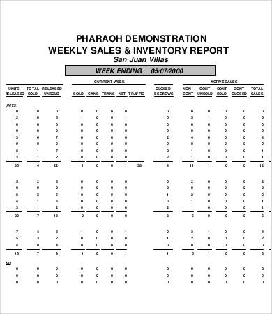 Weekly Sales Report - 5+ Free Excel, PDF, Word Documents Download