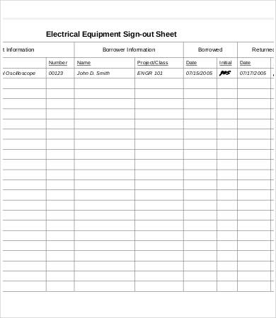 Equipment Log Template - 11+ Free Word, Excel, PDF Format Download