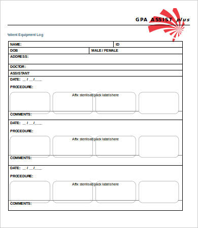 Equipment Log Template - 11+ Free Word, Excel, PDF Format Download