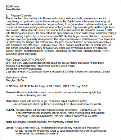 SOAP Note Template - 10+ Free Word, PDF Documents Download