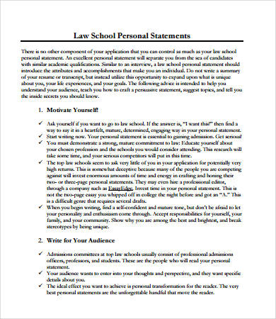 Personal Statement Format - 10+ Free PDF, Word Documemts Download