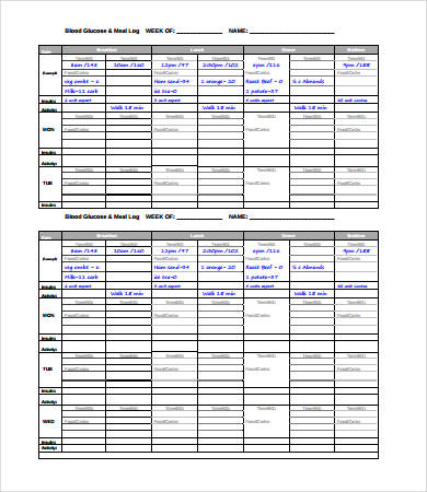 Blood Glucose Chart - 8+ Free PDF Documents Download