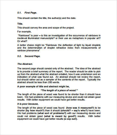 Project Report Format - 28+ Free PDF, Word Documents Download | Free ...