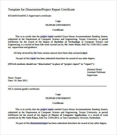 Project Report Format - 28+ Free PDF, Word Documents Download | Free ...