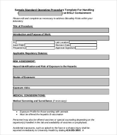 15+ Standard Operating Procedure Templates - PDF, DOC