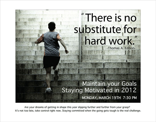 Motivational Fitness Posters - 24+ Free Templates