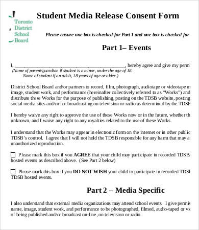 Media Release Form Template - 8+ Free Sample, Example, Format