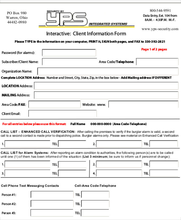Client List Template - 9+ Free Word, PDF Format Download