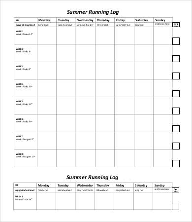 Running Log Template - 9+ Free Word, Excel, PDF Documents Download