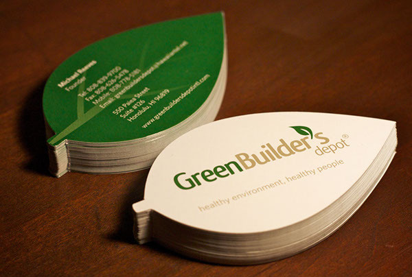 14+ Leaf Shaped Business Card Designs - PSD, Vector EPS