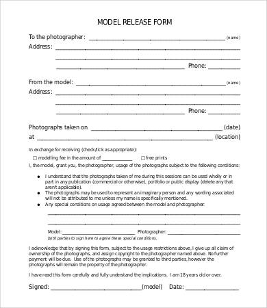 Release Form Template - 10+ Free Sample, Example, Format