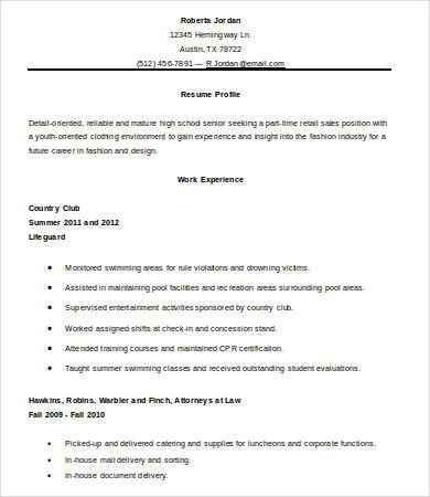 12+ High School Graduate Resume Templates - PDF, DOC