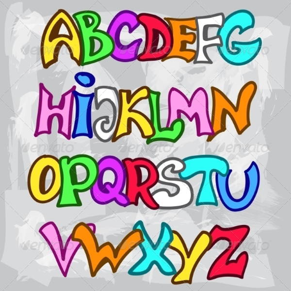 8+ Graffiti Alphabet Letters - Free PSD, Vector EPS Format Download